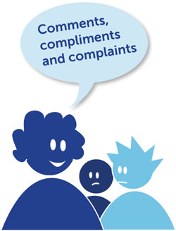 Comment, Compliment or Complaint